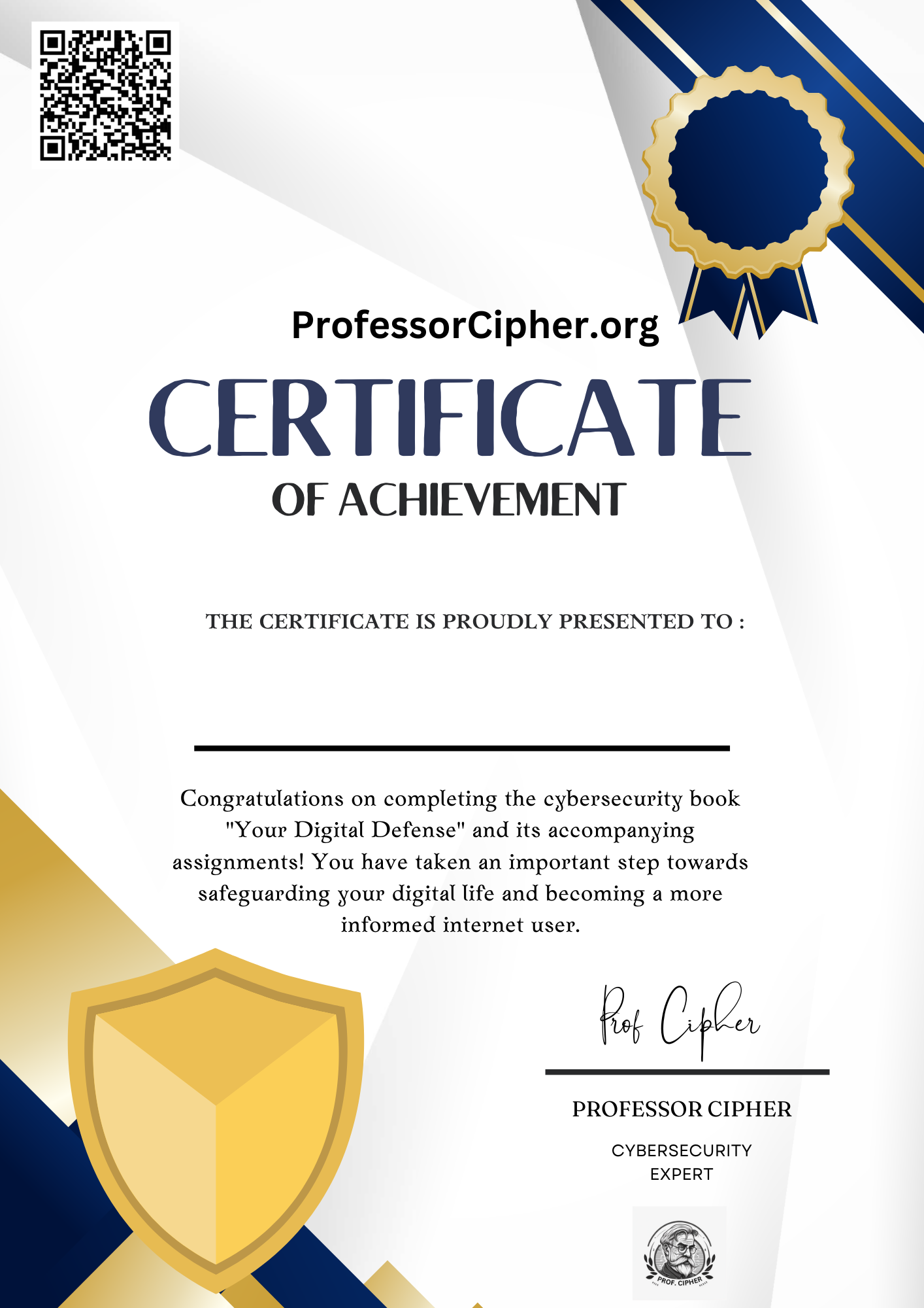 Get Your Cybersecurity Awareness Certificate – Congratulations ...